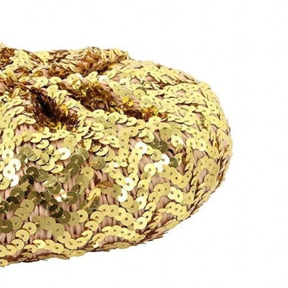 Accessories | Gold Shiny Sequin Beret Hat For Womengirls | Poshmark